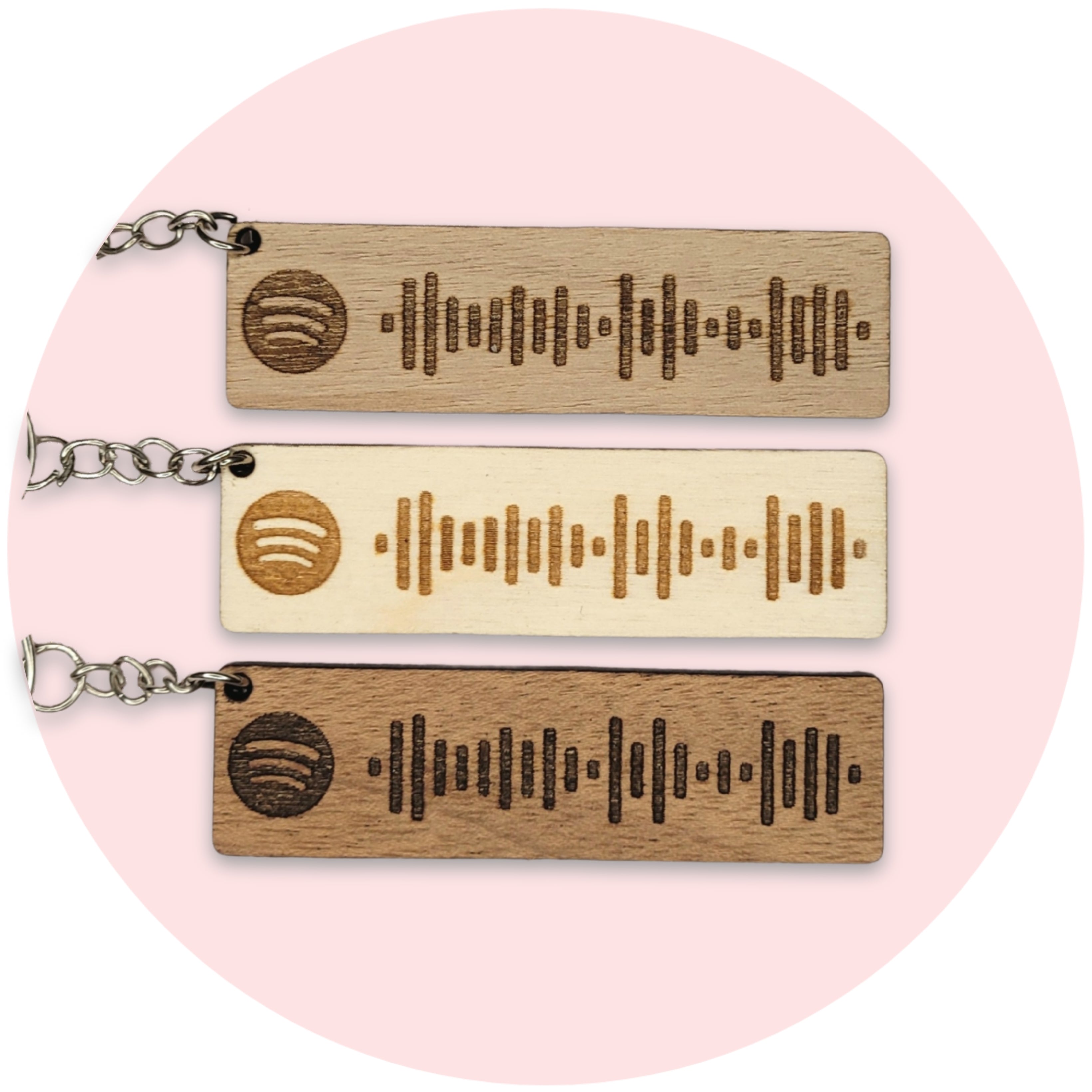 SPOTIFY CODE KEYCHAINS – ENGRAVING ONE